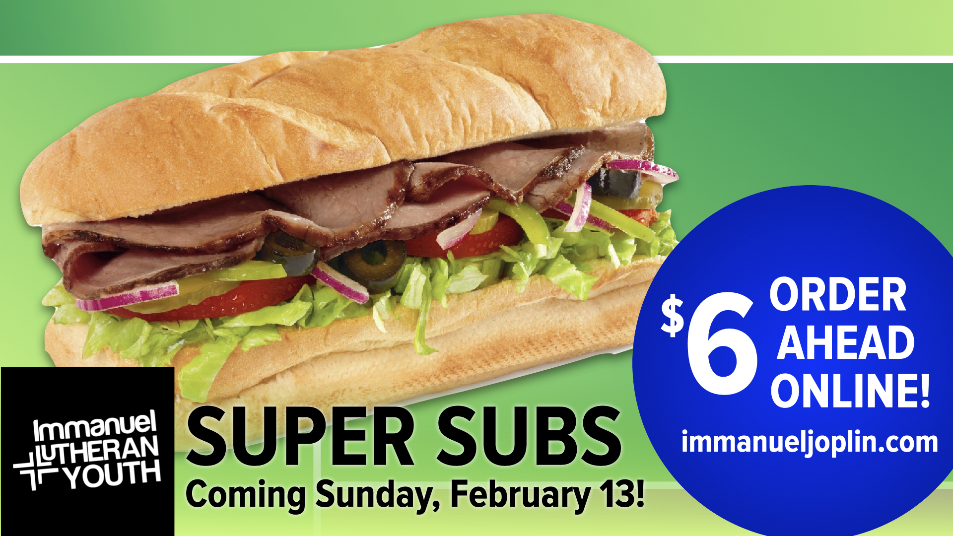 Super Subs Fundraiser – Immanuel Lutheran Church LCMS