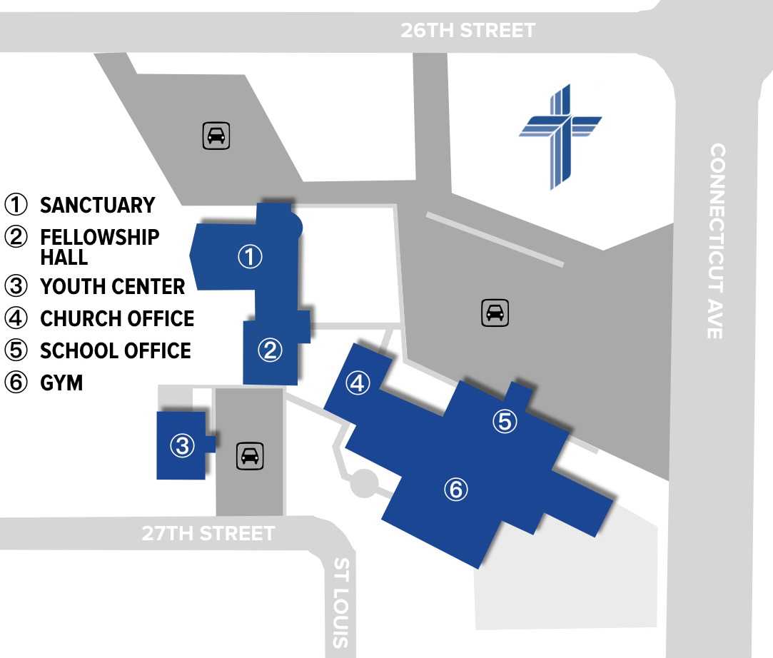 church school map – Immanuel Lutheran Church LCMS