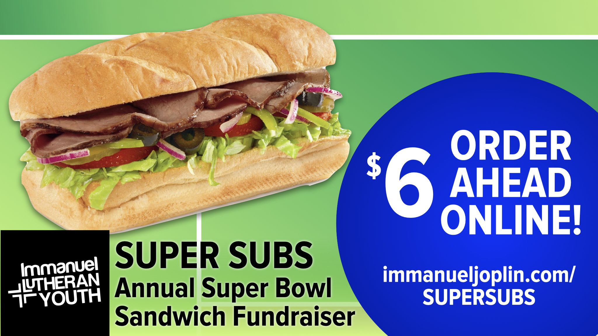 Super Subs Fundraiser – Immanuel Lutheran Church LCMS
